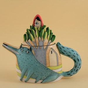 Ceramic Teapot - Clay Teapot - Handmade Ceramics - Red Riding Hood ...