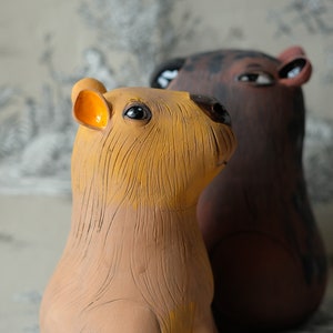 Capybaras - Capybara Sculpture - Etsy