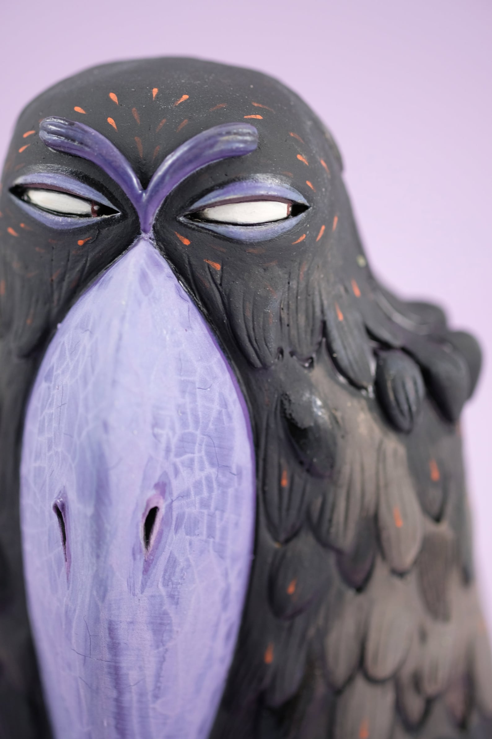 Ceramic Sculpture Ceramic Figurine Raven Black Crow - Etsy