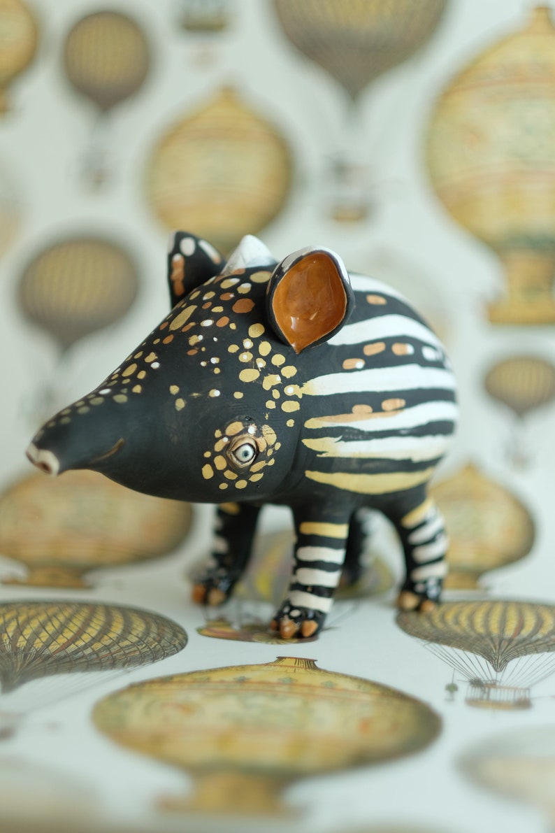 Ceramic Sculpture - Figurine - Tapir - Animal Sculpture - Unique Gift ...