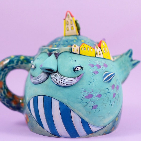 Whimsical Teapot - Etsy