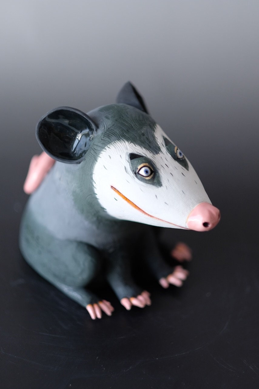Opossum Sculpture Crystal Opossum 5x7 Or 8x10 Print — Keri Newton