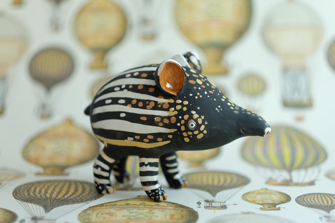 Ceramic Sculpture - Figurine - Tapir - Animal Sculpture - Unique Gift ...
