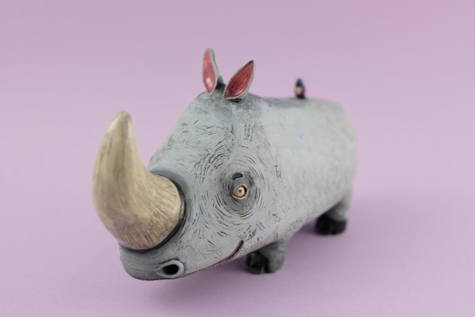 Ceramic Figurine Ceramic Sculpture Rhino Ceramics and - Etsy