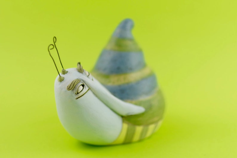 Ceramic Figurine Ceramic Sculpture Snail Unique Gift | Etsy