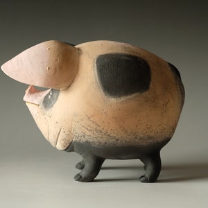 Ceramic Sculpture - Pig Sculpture - Piglet - Ceramic Decoration - Home ...