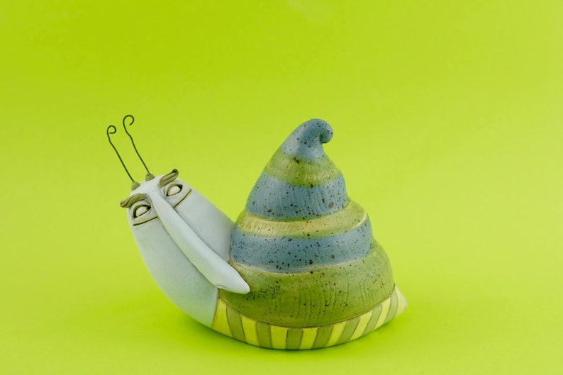 Ceramic Figurine Ceramic Sculpture Snail Unique Gift | Etsy