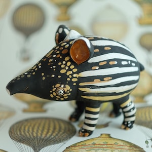 Ceramic Sculpture - Figurine - Tapir - Animal Sculpture - Unique Gift ...