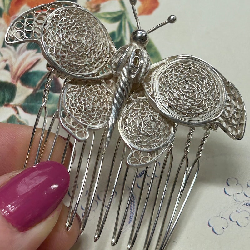 Butterfly Hair Comb - Etsy