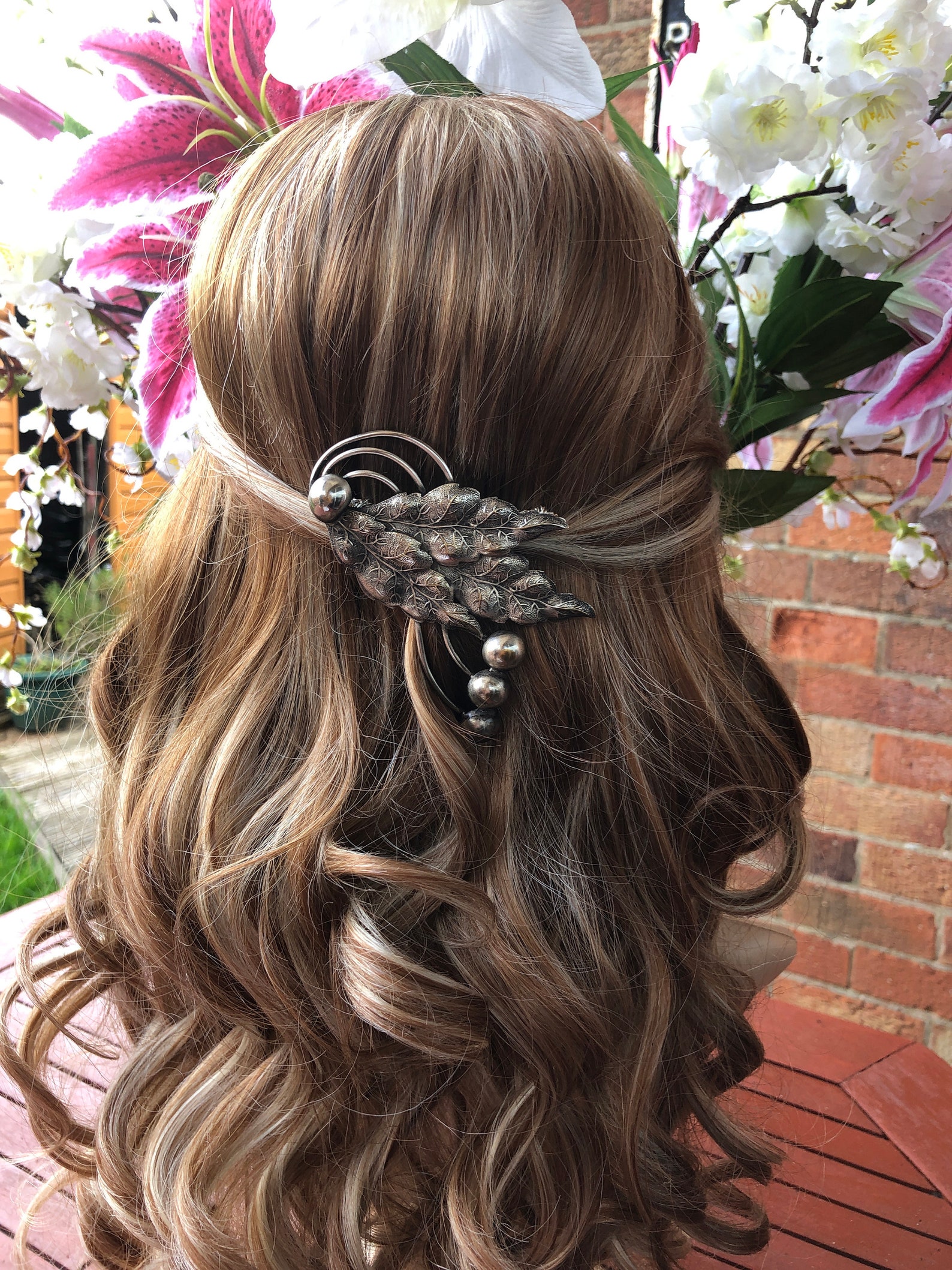 Leaves & Berry Hair Comb Vintage Bridal Accessory Leaf Hair - Etsy UK