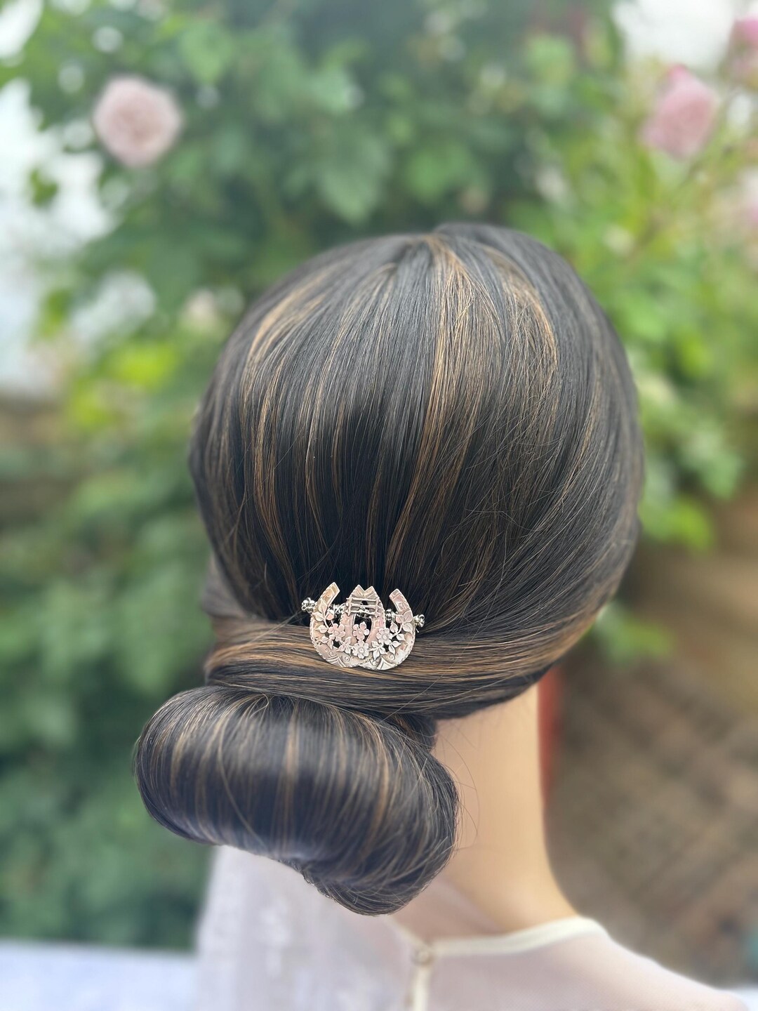 Victorian up Cycled Horseshoe Hair Comb, Sterling Silver Birmingham ...