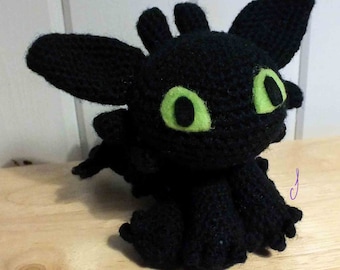 Toothless How to Train Your Dragon Crochet Hat PATTERN - Etsy