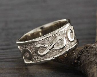 Mens infinity ring | Etsy