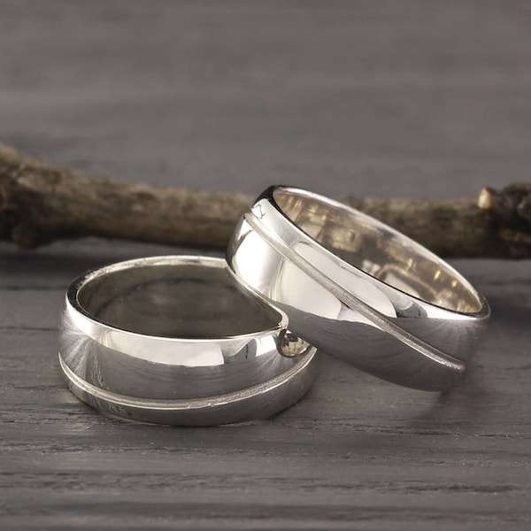 Matching Wedding Bands - Etsy