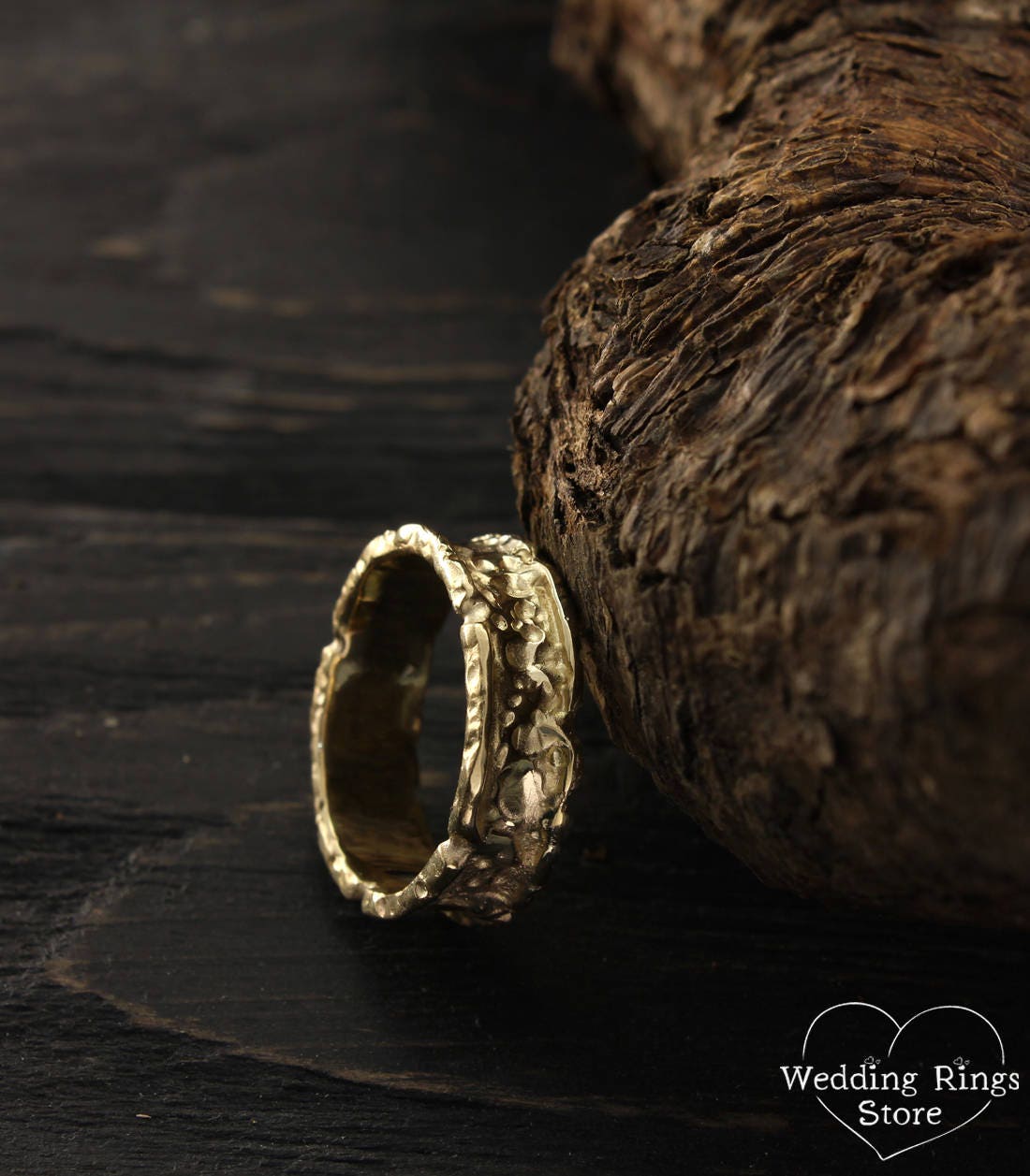 Unique wedding band Lava ring Volcanic ring Custom wedding | Etsy