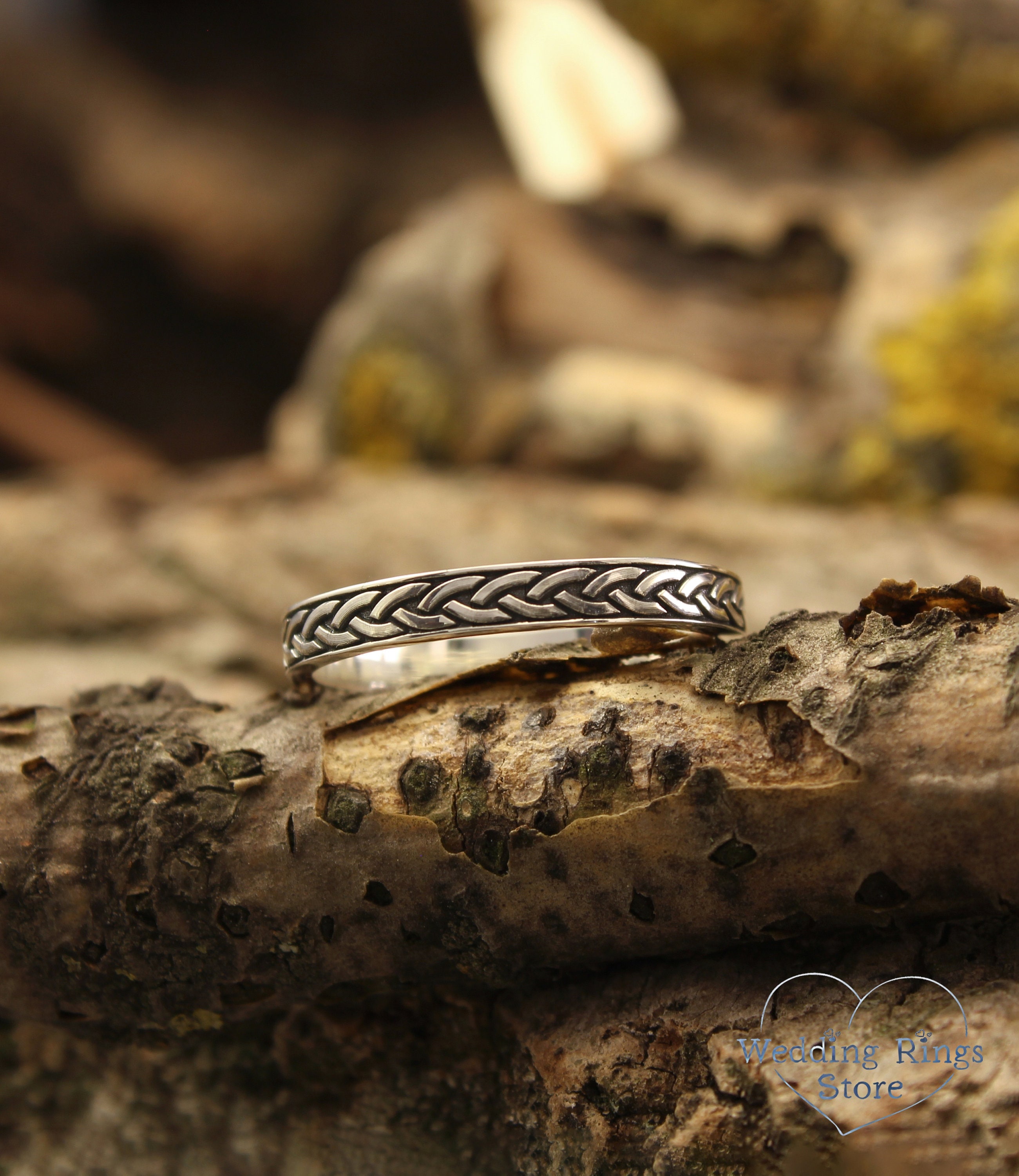 Silver Celtic Ring Band for Him and Her Irish Traditional - Etsy