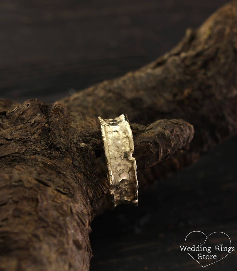 Unique wedding band Lava ring Volcanic ring Custom wedding | Etsy