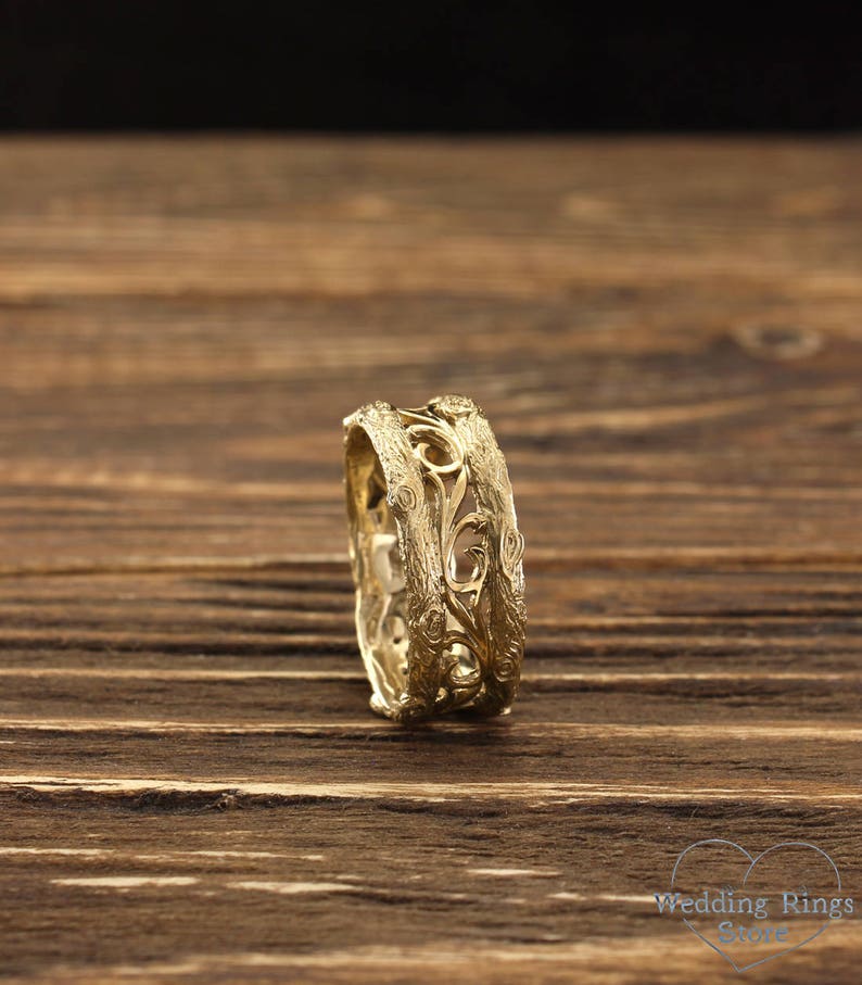 Tree Women's Ring in Vintage Style Tree Unique Wedding | Etsy