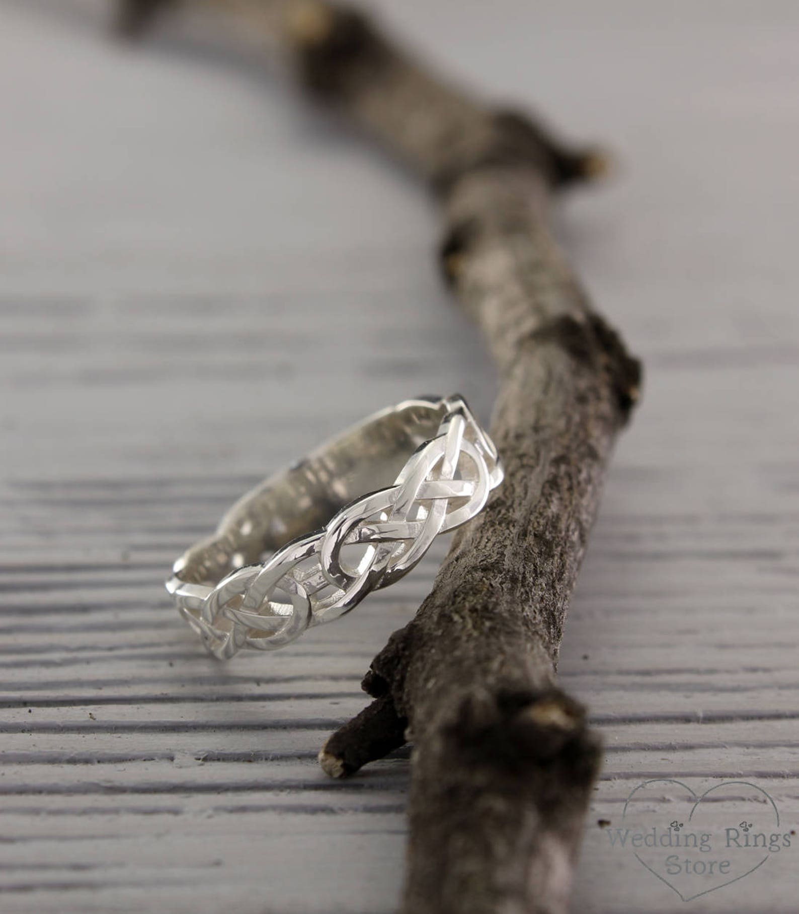 Celtic Wedding Band Celtic Pattern Ring Celtic Silver - Etsy