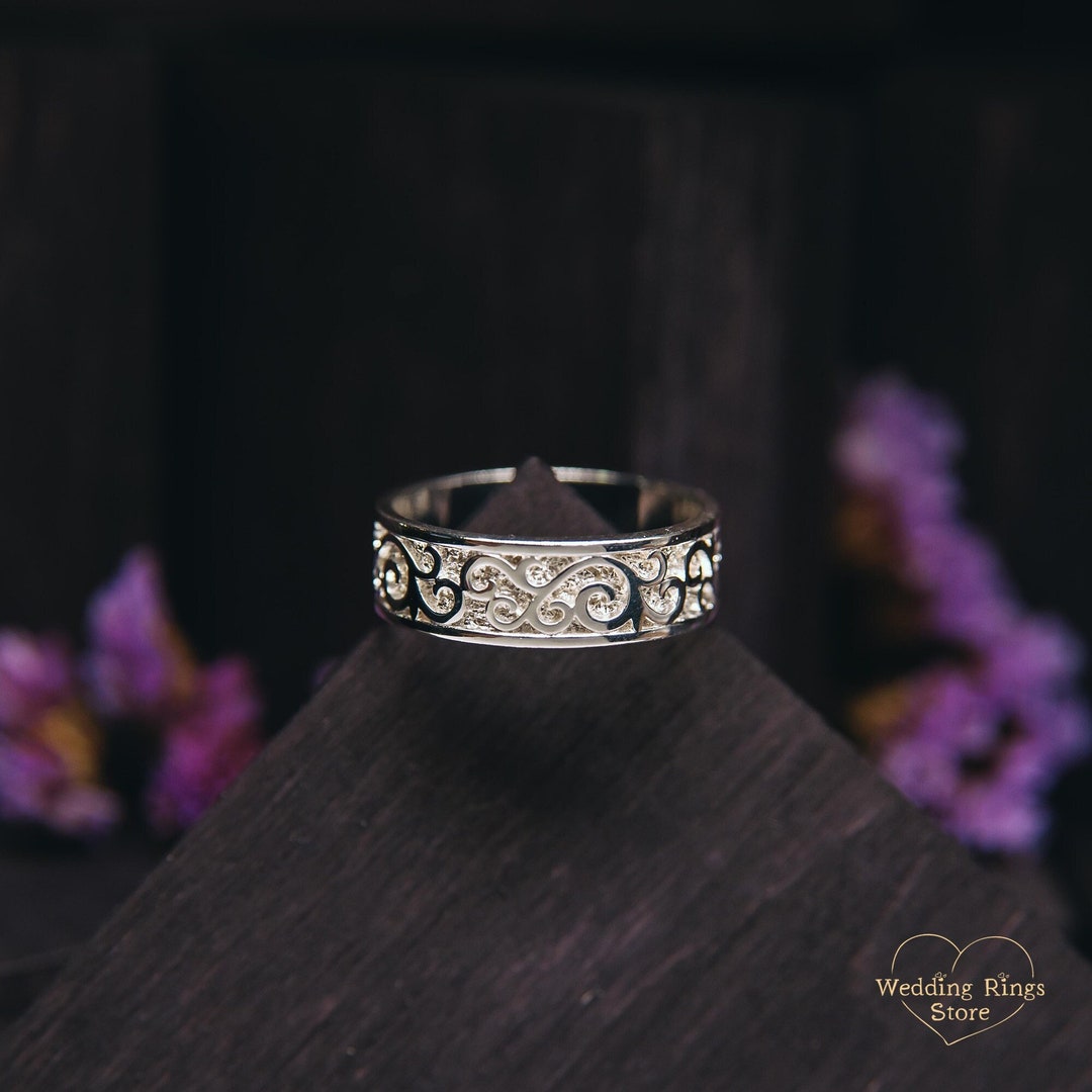 Vintage Creative Vine Ring - Woodland Filigree Wedding Ring - Vine ...