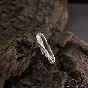 Branch Ring, Nature Wedding Ring, Leaves Wedding Band, Silver Rustic ...