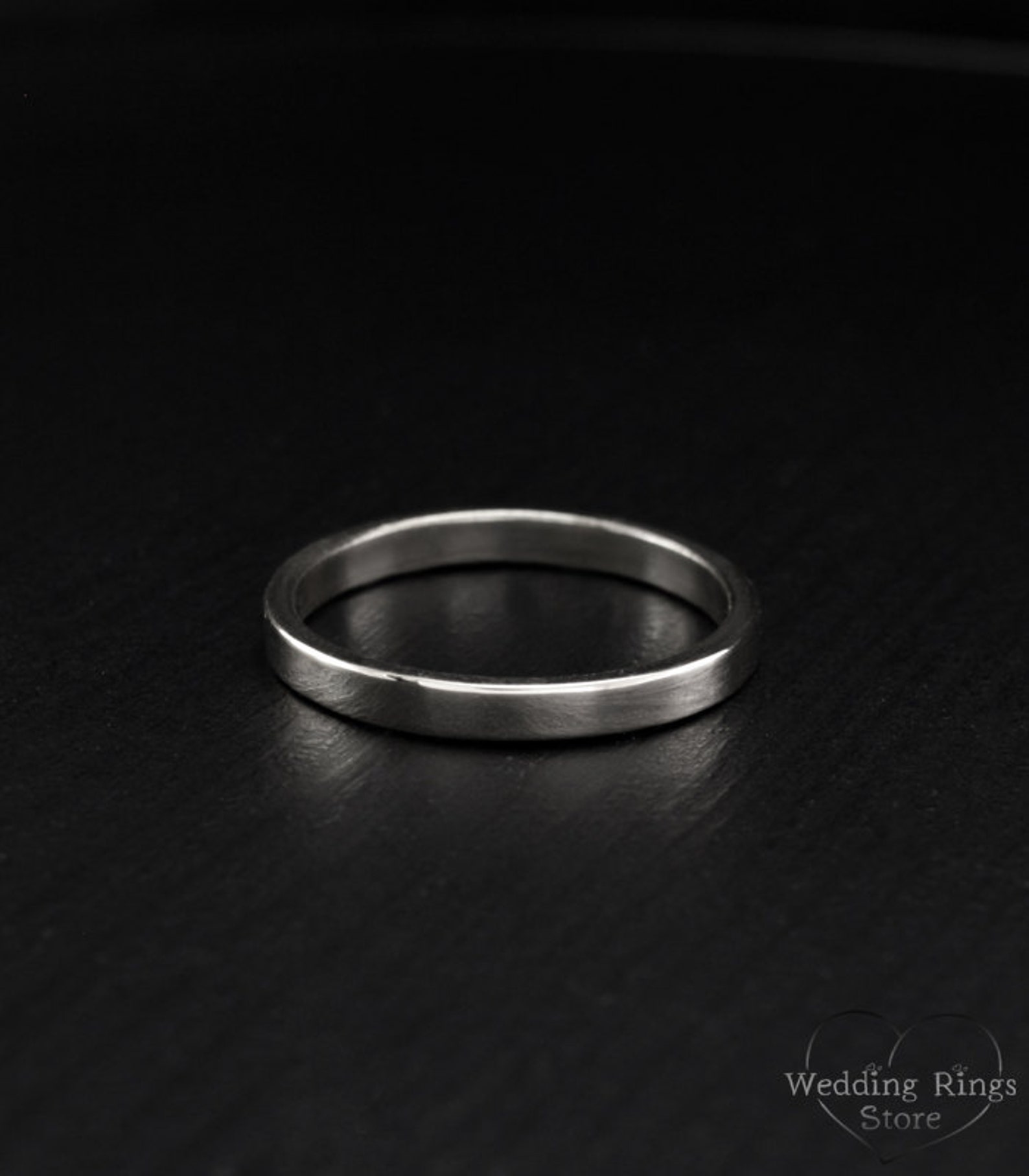 Traditional Silver Wedding Bands Minimal Wedding Rings - Etsy