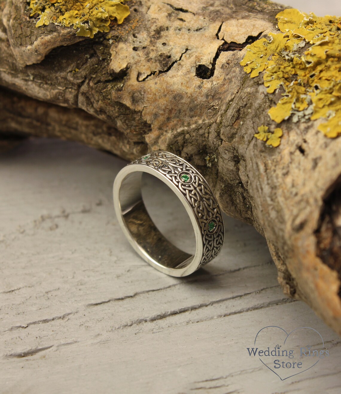 Celtic Knot Custom Multi Gemstone Ring Sterling Silver - Etsy