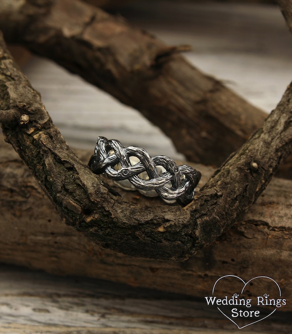 Braided Tree Wedding Band Braided Branches Wedding Band - Etsy