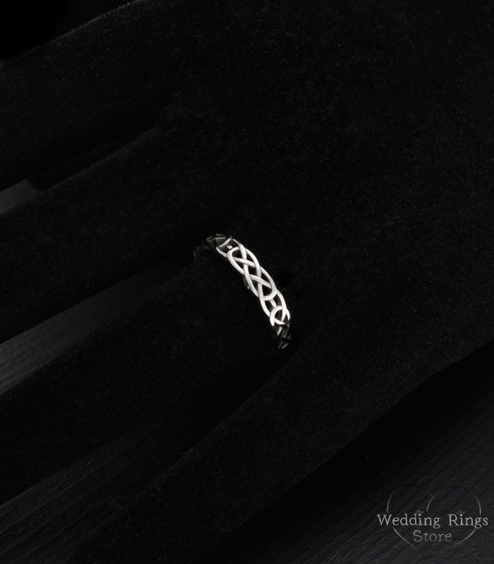 Celtic Wedding Bands Celtic Rings Set Couple Rings Silver - Etsy