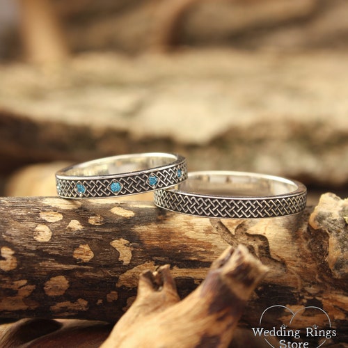 Trendy Celtic Matching Rings for Couples Infinity Knot - Etsy