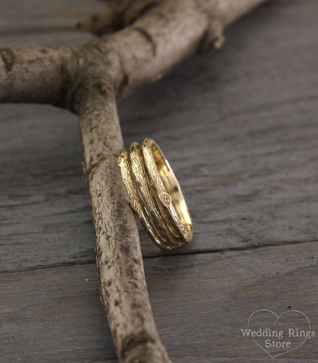 Unusual Tree Ring, Tree Bark Unique Wedding Band, Tree Bark Band ...
