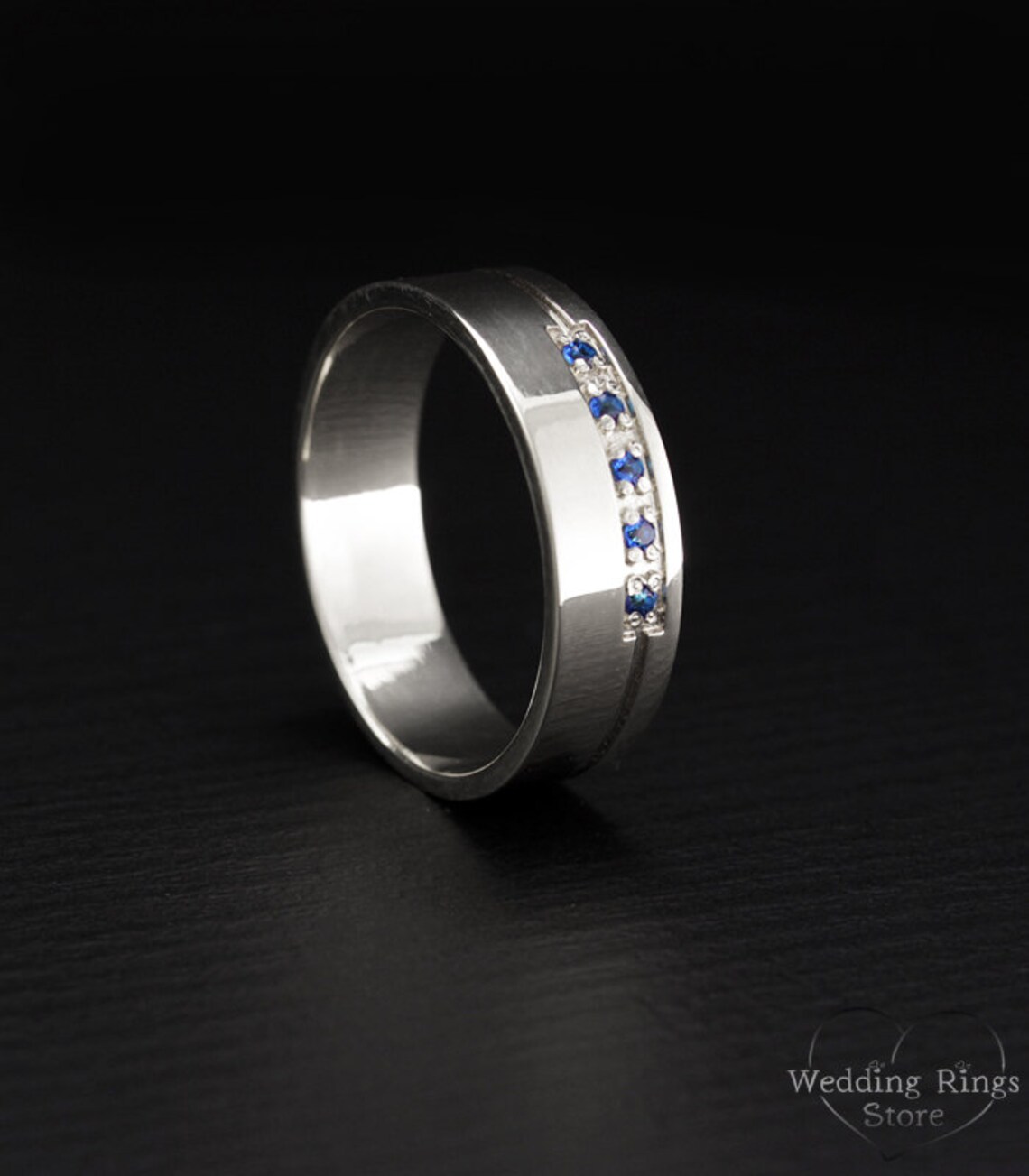 Men Silver Wedding Band Wide Wedding Ring Men Silver Ring - Etsy