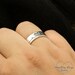 Heartbeat Wedding Ring Men Sterling Silver Heart Ring Band - Etsy