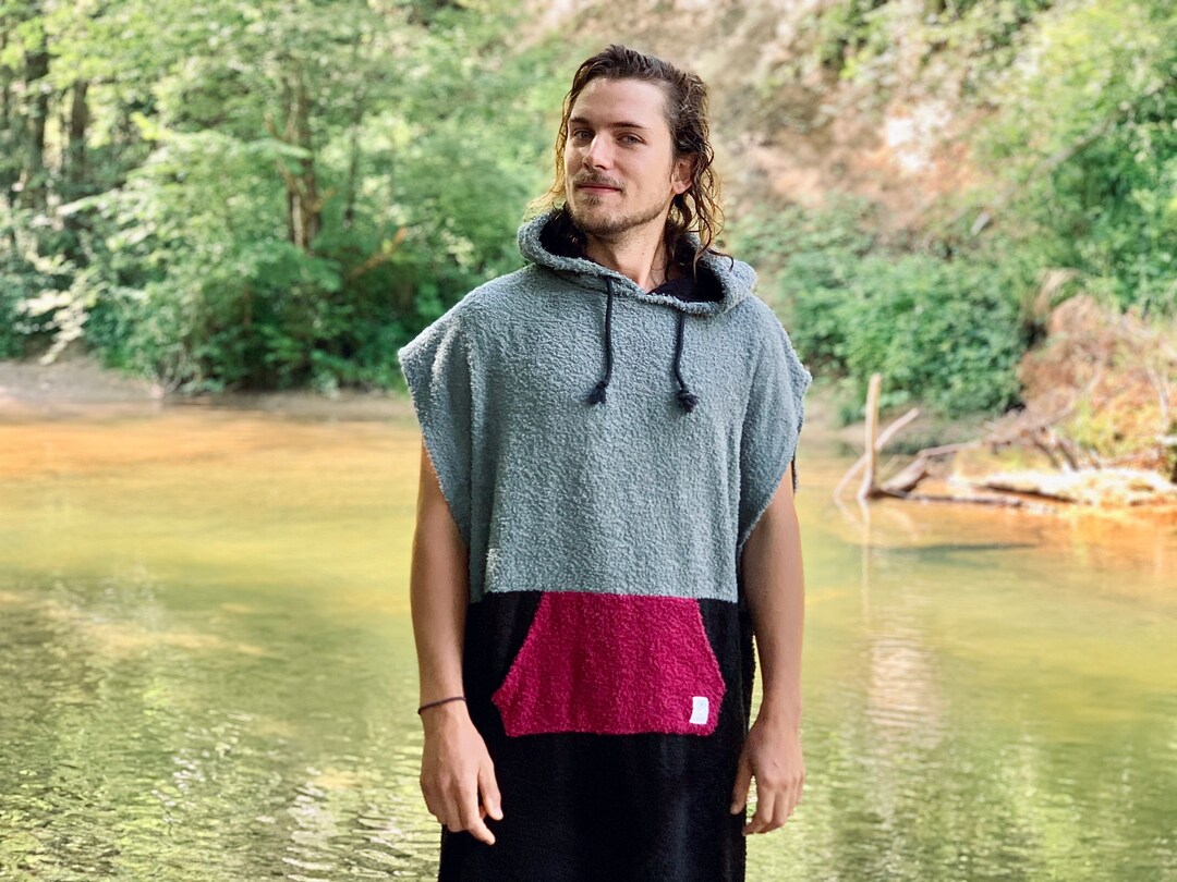 Surf Poncho Poncho Surf Frottee Towel Hoodie Surfcape Cape - Etsy
