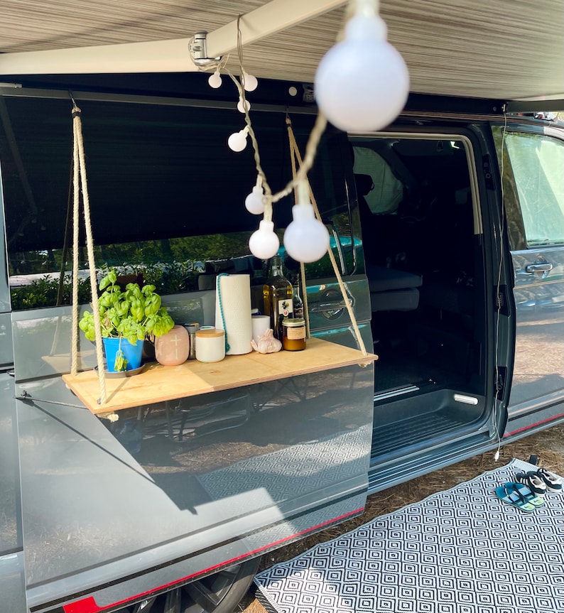 VW Bus Van Outdoor Table Outdoor Kitchen Camping Vanlife Van Rope ...