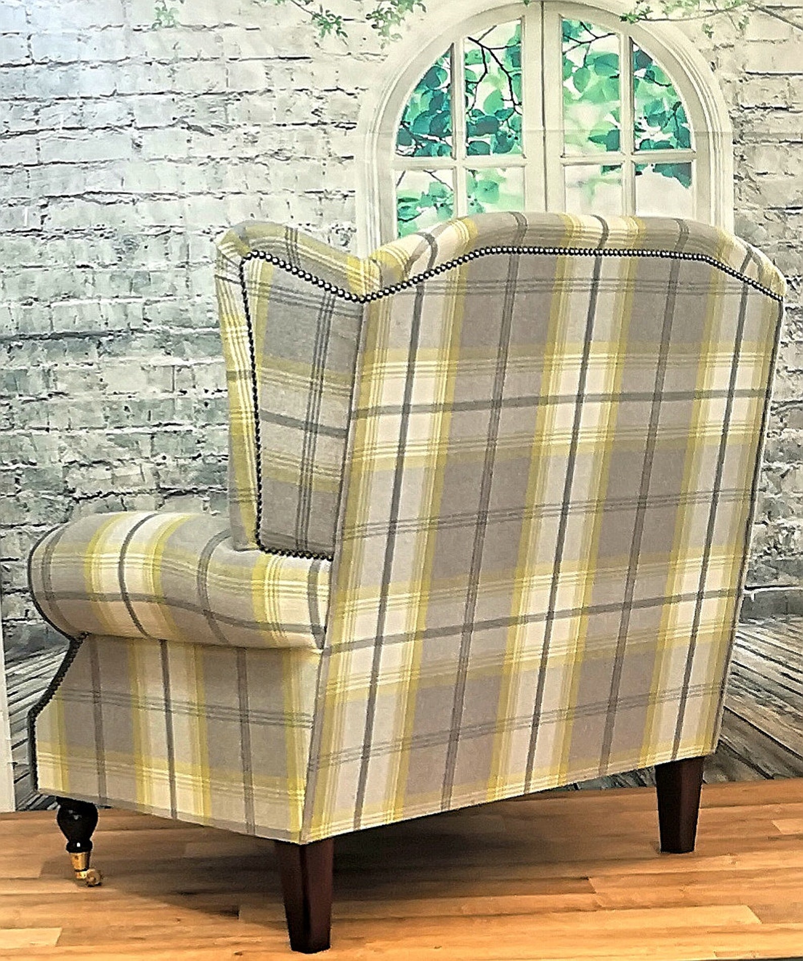 Queen Anne Wing Back Cottage Fireside Chair Extra wide seating | Etsy