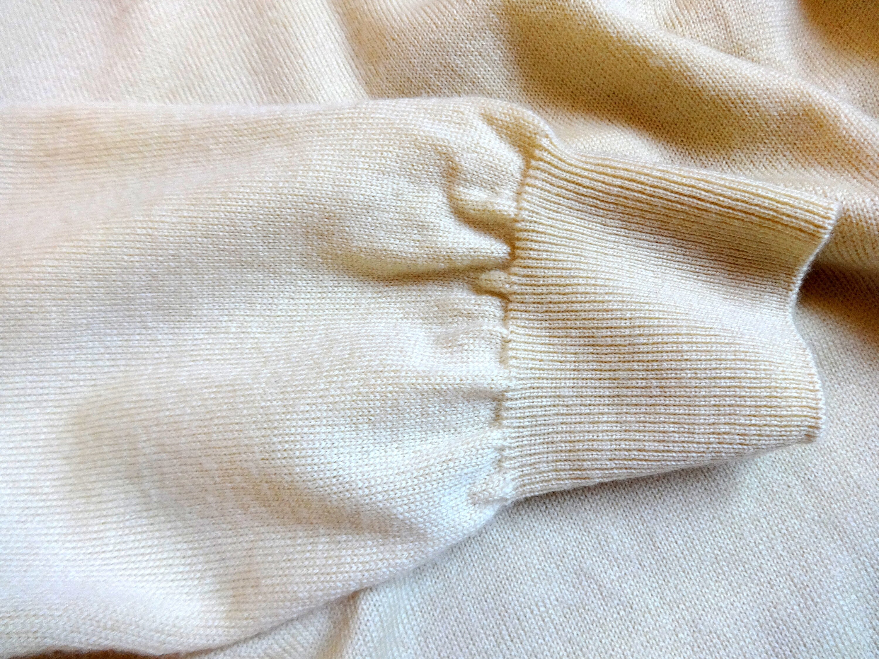 Vintage Pale Yellow Soft Wool Jumper V Neck Long Sleeve | Etsy