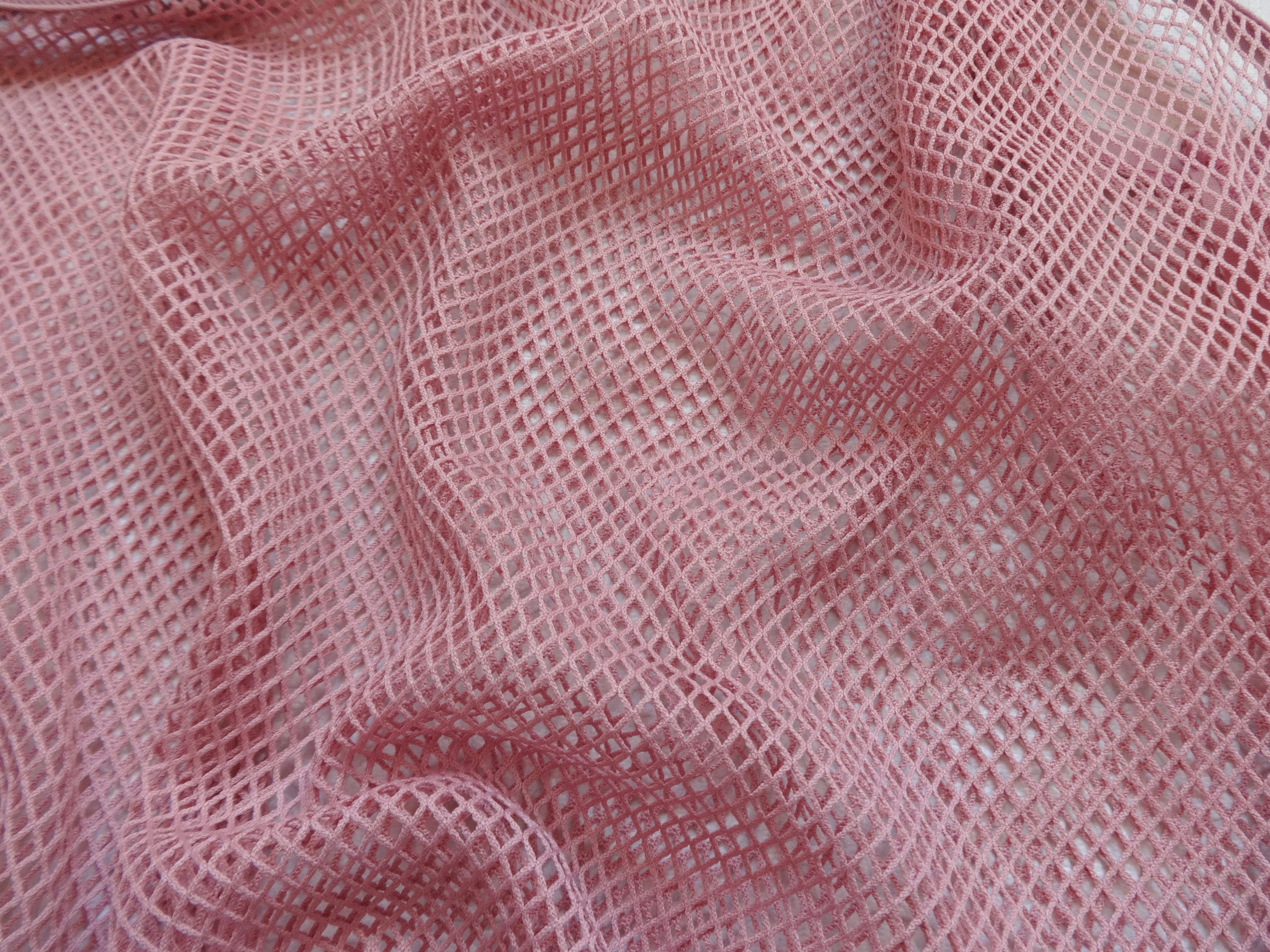 Vintage Mesh Top Set of 2 Sleeveless Top & Long Sleeve Mesh Old Pink ...