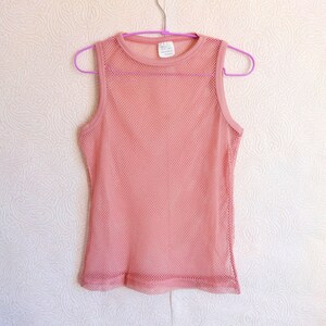 Vintage Mesh Top Set of 2 Sleeveless Top & Long Sleeve Mesh Old Pink ...