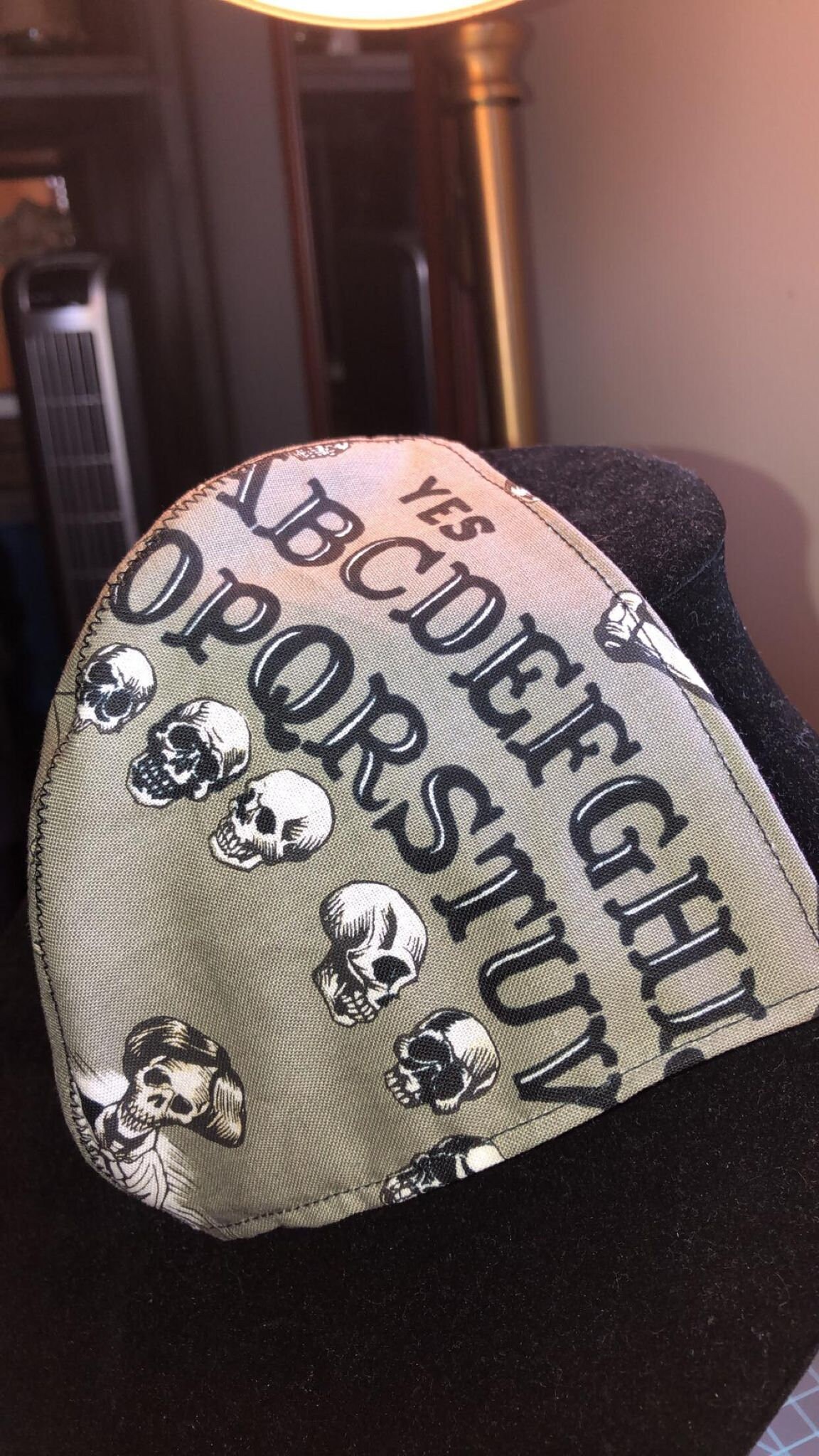 In the Style of Ouija Themed Face Mask - Etsy UK