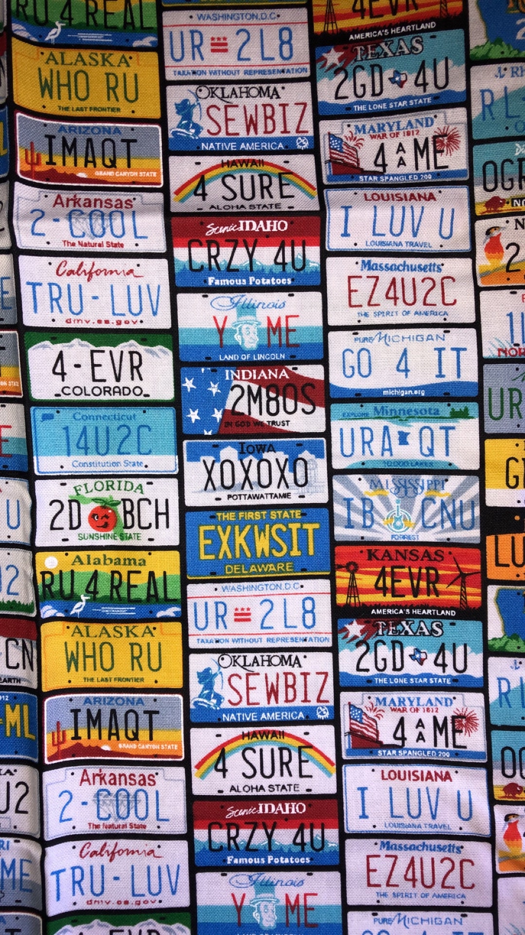 United States License Plates Face Mask - Etsy
