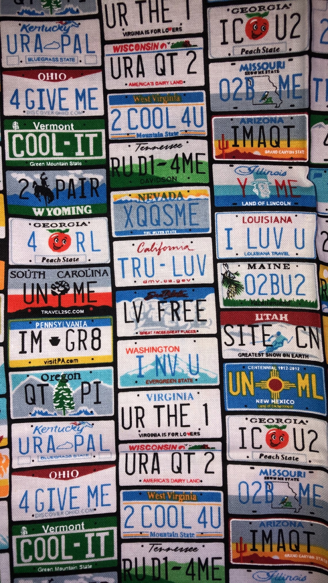 United States License Plates Face Mask - Etsy