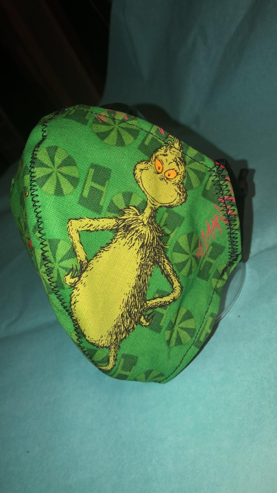 Grumpy Green Guy With a Full Schedule Christmas Cotton Face | Etsy