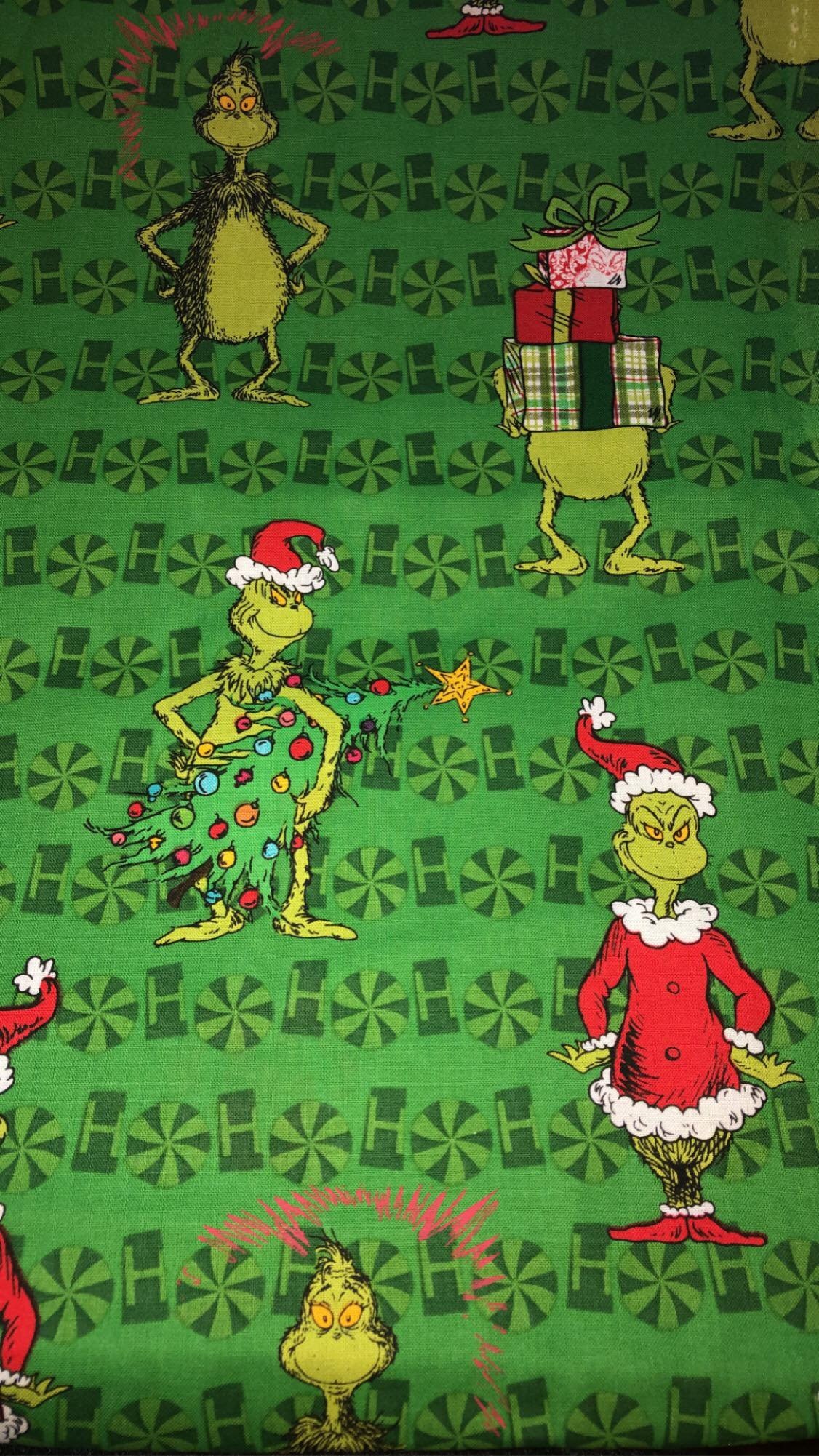 Grumpy Green Guy With a Full Schedule Christmas Cotton Face | Etsy