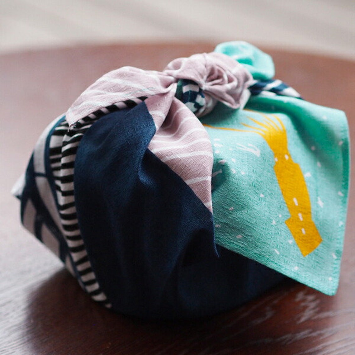 Japanese Furoshiki - Whale / Blue, Wrapping Cloth, Gift Wrapping ...