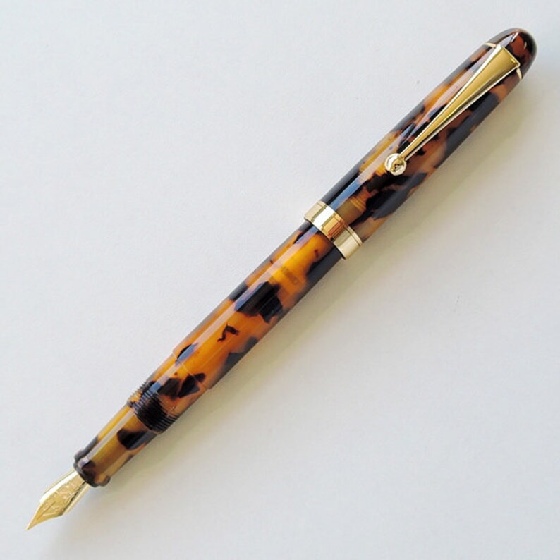 Tortoiseshell Pattern Fountain Pen Fine Nib Gifts for - Etsy