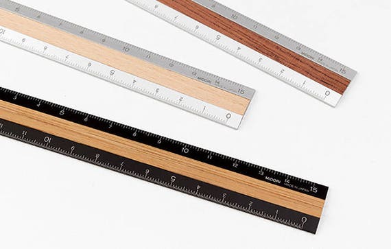 Scale Ruler 15 cm Dark Brown Light Brown Black School | Etsy