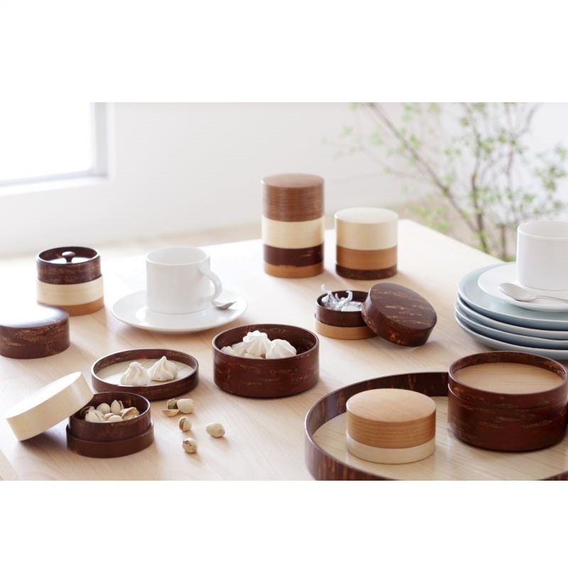 Japanese Cylinder Tea Caddy Maple Wood Chazutsu Tea - Etsy