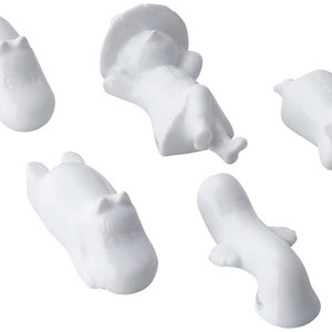 MOOMIN Chopstick Rest Set of 5pcs Ceramic Chopstick Rest - Etsy