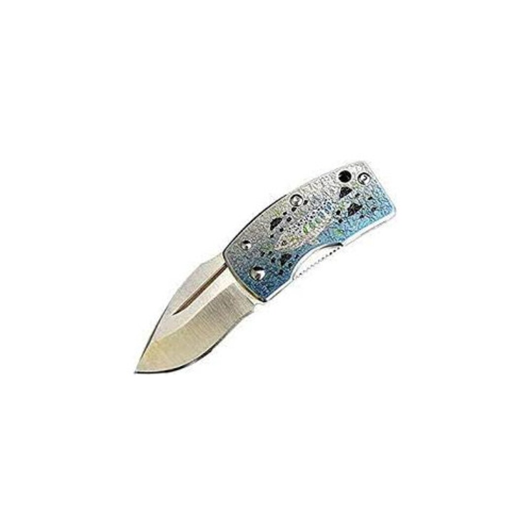Seki Japan Folding Money Clip Knife - Land-locked Trout. Paper Knife ...
